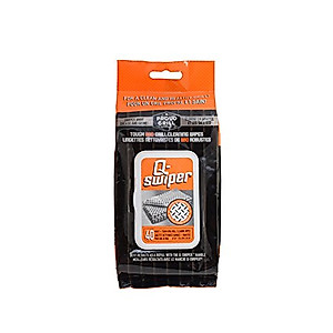 Proud Grill Company Q-Swiper Grill Cleaning Wipes - 40 Count. Bristle Free and Wire Free Grill Cleaner. Use with Q-Swiper Grill Brush (Sold Separately)