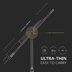 Neewer LED Bi-Color Studio Round Lighting, Ultra Thin Studio Edge Flapjack Light, 18''/45.5cm 70W Dimmable Portrait Light with AC Adapter/2.4G Wireless Remote (Battery/Light Stand Not Included)