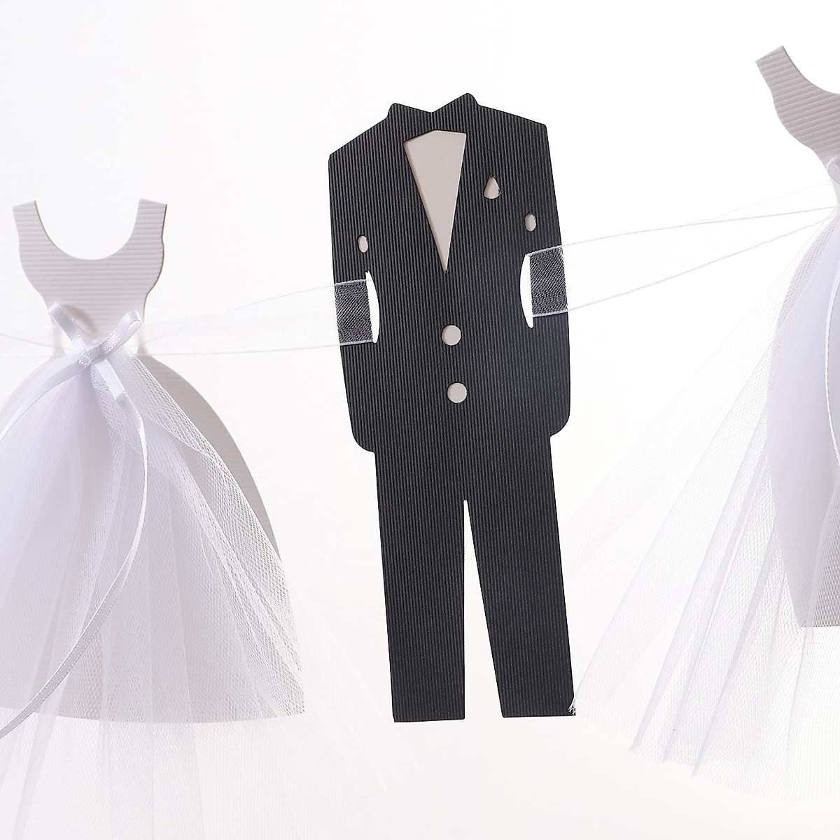 Bridal Shower Decoration Wedding Banners - Core Decorations for the Bride and Groom, Engagement Party Table Decorations, Wedding Dress Selection, Bridal Shower Decorations.Bride to Be Chair Banner, Bridal Shower Decoration (Bride and groom)