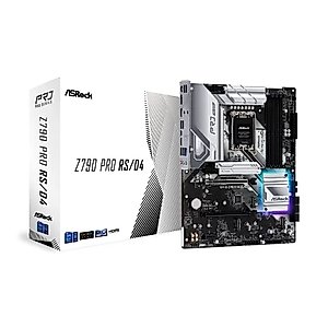 ASRock Z790 Pro RS/D4 Motherboard, Supports Intel 12th and 13th Generation CPU (LGA1700), Z790 Chipset, DDR4 ATX Motherboard