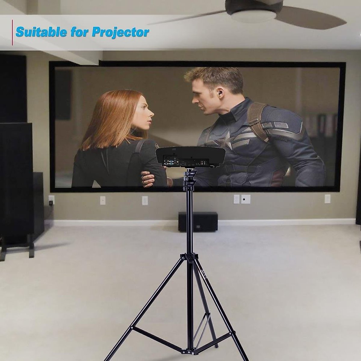 Pyle Pocket Mini Projector & Camcorder Stand - Portable Black Universal Tripod w/ 360 Degree Adjustment - Video Recorder, DSLR, SLR, DLP, Digital Camera Holder for Presentation & Recording - PRJTPS44