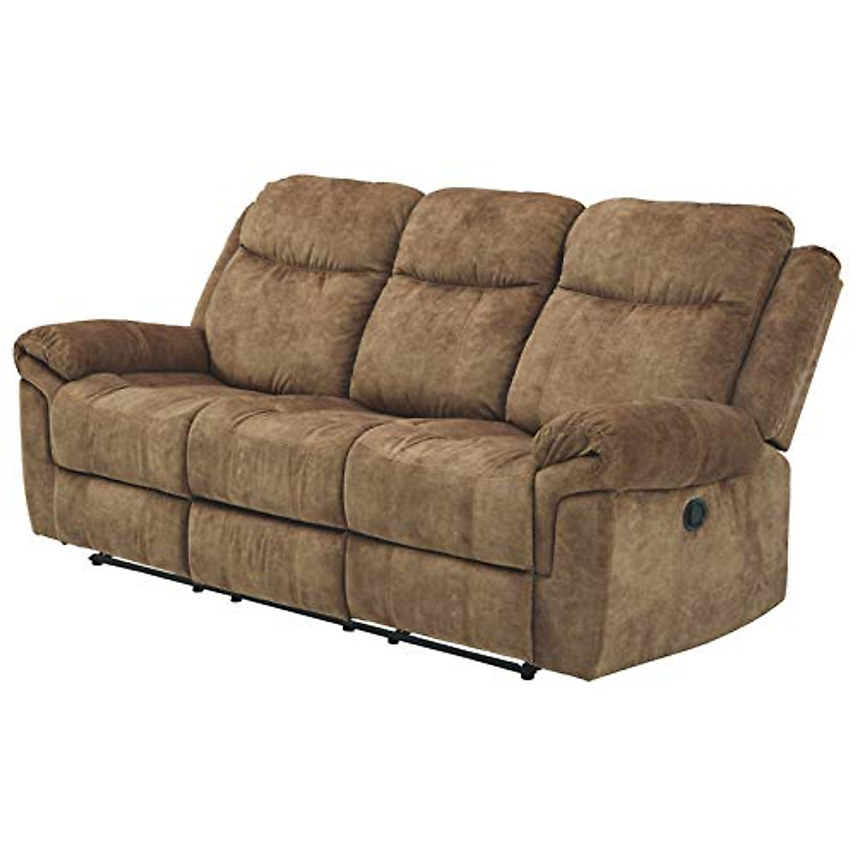 Signature Design by Ashley Huddle-Up Manual Reclining Sofa with Drop Down Table, Storage & USB Outlets, Brown