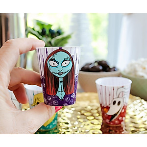 The Nightmare Before Christmas Disney Faces 2-Ounce Plastic Mini Cups | Set of 4