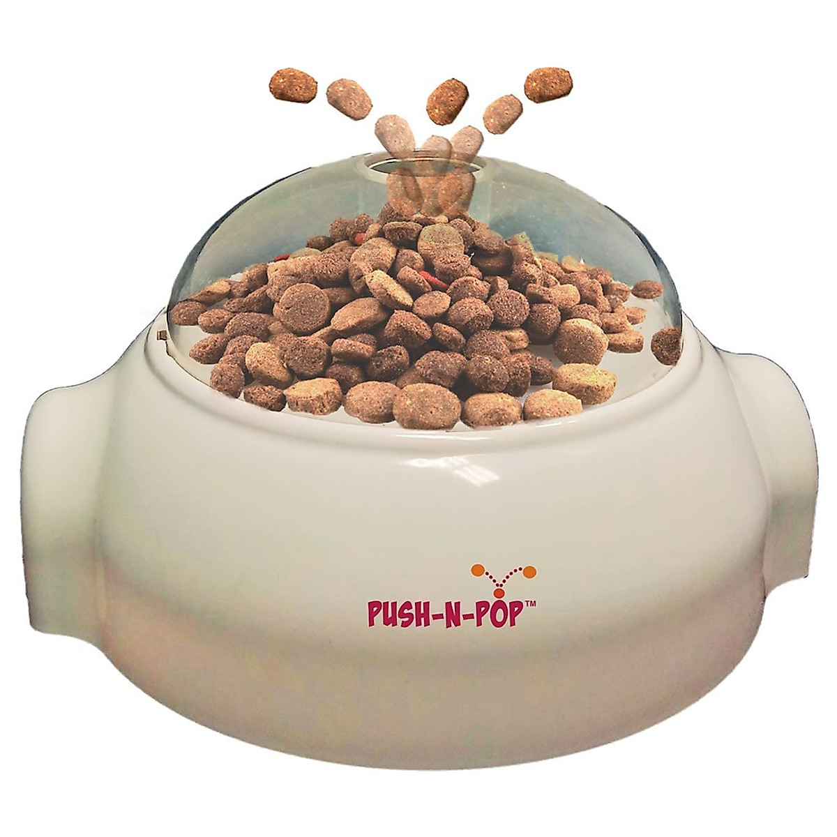 SPOT Push N’ Pop - Interactive Slow Feeding Dog Food Dispenser - Award Winning - Mental Stimulation, Entertaining, Durable Ethical Pets