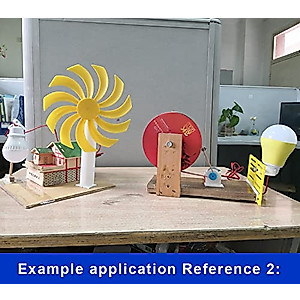 QINIZX 6.9Inch Plastic Fan Blade 11-Leaves with 0.078" Round Bore Motor Accessories Replacement for Electric Fan Blades or DC Power Motor Wind Turbine Electricity Generator Blades Model, 1PC