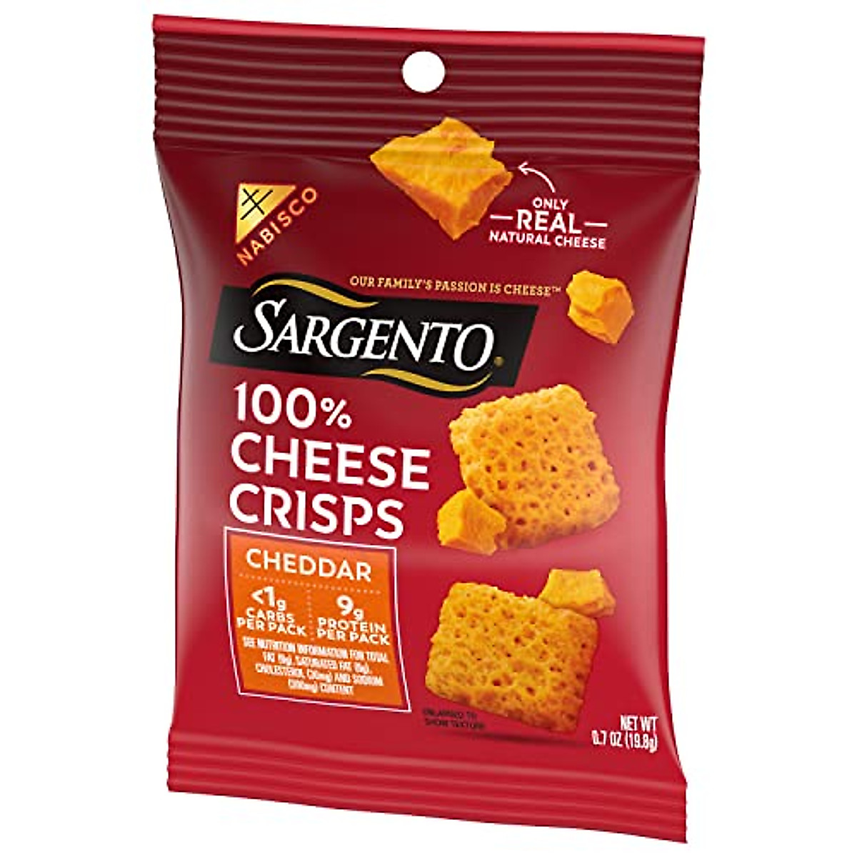 SARGENTO® 100% Cheese Crisps Variety Pack, Parmesan and Cheddar, 10 Snack Packs