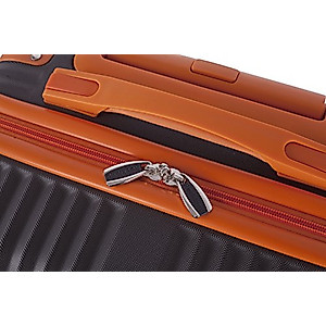 Rockland Berlin Hardside Expandable Spinner Wheel Luggage Set, Charcoal, 3-Piece (20/24/28)