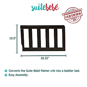 Suite Bebe Palmer Toddler Guard Rail, Espresso