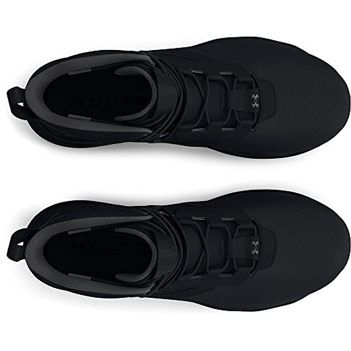 Under Armour Men's Stellar G2 6" Lace Up Boot, (001) Black/Black/Pitch Gray, 10.5