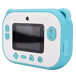 Instant Print Camera, 200DPI Print Out Camera Kids Camera for Children for Kid(Blue)