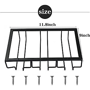 Household Wine Glass Rack, Wine Cabinet Goblet Rack, Wine Glass Rack, Wine Rack Hanging Rack (3 Rows 1 Pack)