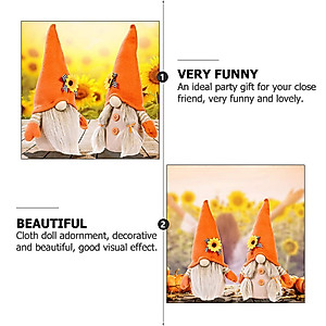 Sunflower Garden Gnome Spring Summer Plush Dwarf Decorations Scandinavian Tomte Swedish Doll Tiered Tray Ornaments for Home Decor Girl