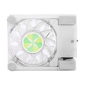 Laptop Cooling Pad, Portable Laptop Cooling Fan Stand, Folding Laptop Cooling Pad Double Fans LED Blue Light Notebook Computer Cooler(White)