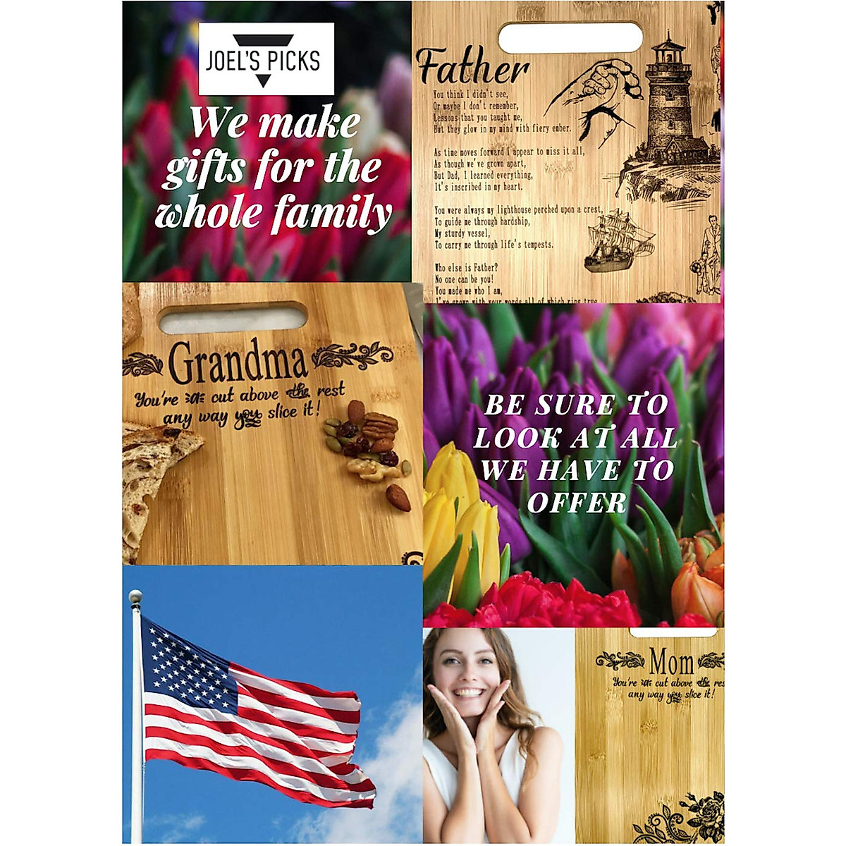 Gift for Brother-in-Law Birthday, Christmas Engraved Bamboo Cutting board 9” x 12”