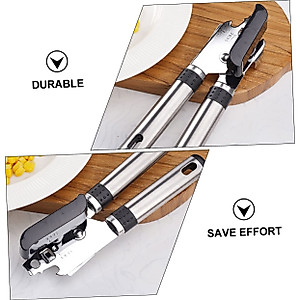 Anneome 1pc Bottle Opener Can Opener Electric Stainless Steel Electric Can Opener Hand Held Can Opener Jar Opener for Seniors Automatic Can Opener Kitchen Can Opener Metal Bottle Opener