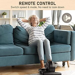 Under Desk Elliptical Machine, Seated Bike Exerciser, Electric Portable Stair Stepper with Display Monitor, Mini Trainer for Exercise Fitness Exercise Home Workout Equipment for Home & Office, Black