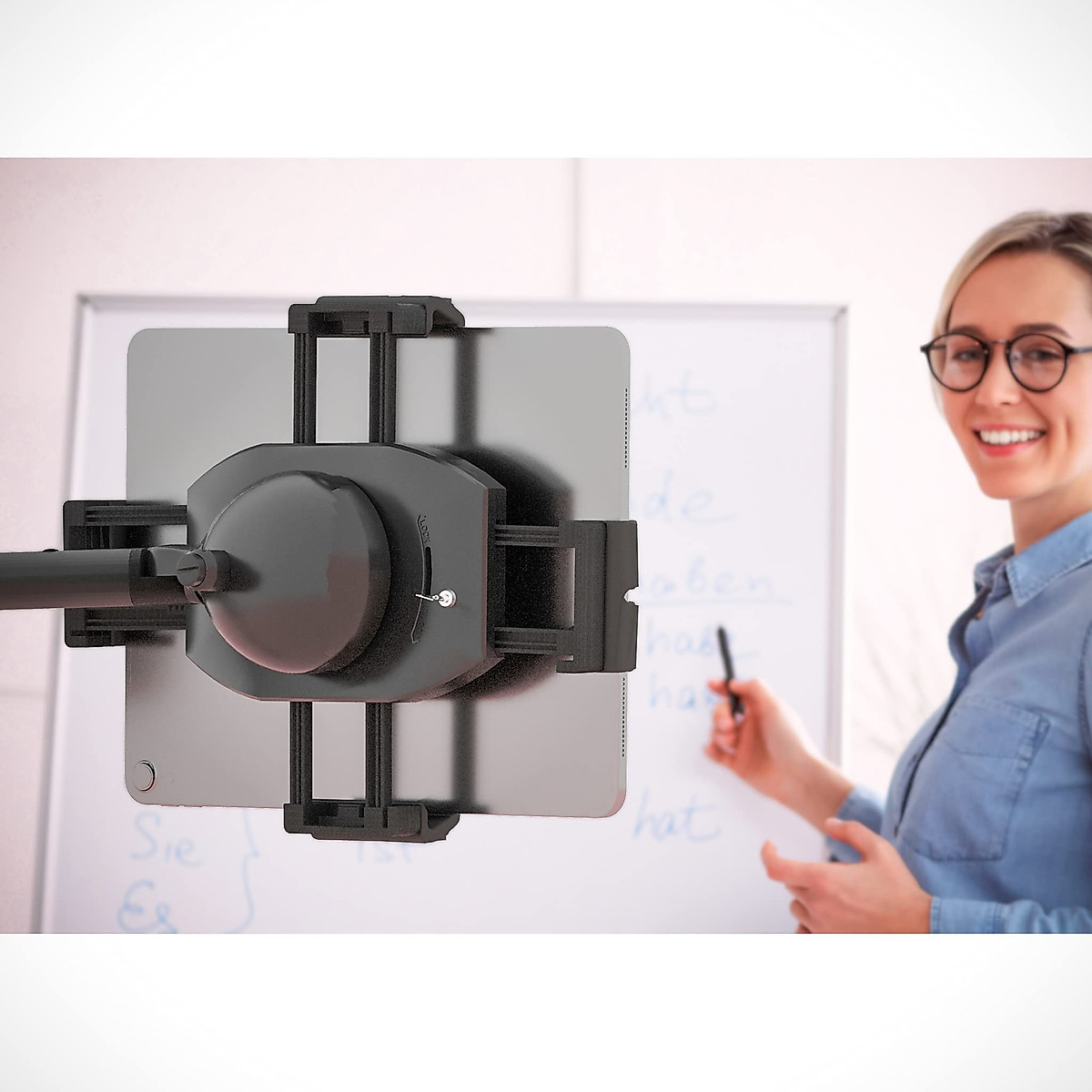 Levo Commercial G2 Deluxe iPad Rolling Floor Stand Cart Kiosk for Hospitals & Commercial with Locks for iPads, iPad Mini, iPad Pro, Galaxy, Nexus, Surface Pro, Fire, and Other Tablets and eReaders