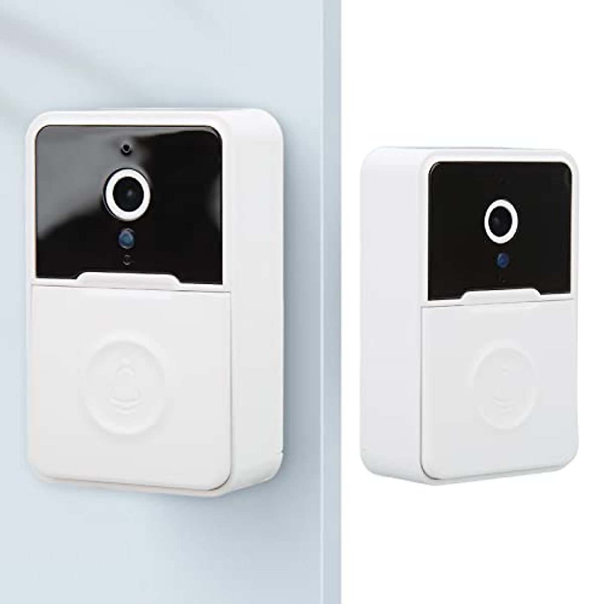 Tbest Ring Doorbell,Door Bell Cameras Wireless,Mini Camera,Smart Video Doorbell Wireless Two Way Audio Remote Video Call IR Night Vision for Home White Tbestvy4fs59ebm