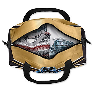 Personalized Cheerleader Bag Dance Bag for Girl, Custom Gym Bag Sport Duffel Bag, Weekender Bags Travel Duffel Bag Glittery Gold Cheer