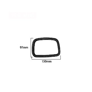 Toworldit Alcantara Armrest Box Rear Air Conditioning Outlet Vent Decoration Trim Cover Compatible with BMW Mini F60 2018-2020 (Black Gray)