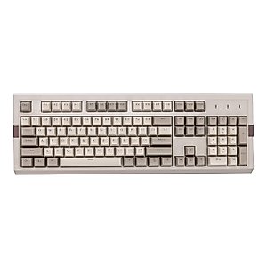FIRSTBLOOD ONLY GAME. AK510 Retro Mechanical Gaming Keyboard - PBT SP Spherical Keycaps - Classic Grey-White Matching - RGB Backlight - Red Switches-New