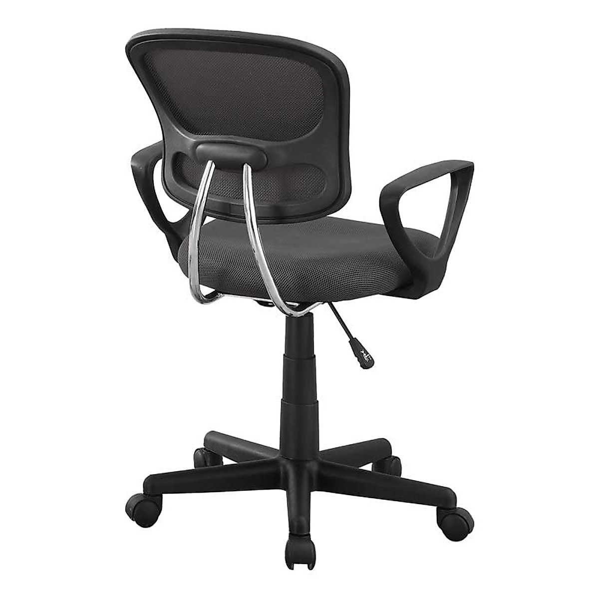 Monarch Specialties Mesh Juvenile/Multi Position Office Chair, Grey