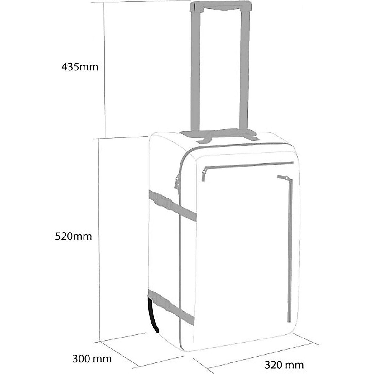 Rossignol Districk Cabin Bag Carry-On Roller Bag Suitcase/Luggage