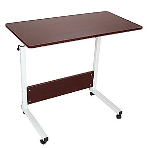 Toxz Computer Task Table Office Desk,Adjustable Height,Locking Casters,80CM 50CM,Fillet Wood,Simple,with Installation Tool(Ship from US!)