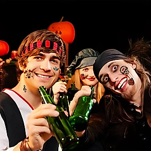 20 Sheets Rock and Roll Temporary Tattoos Party Favors for Rock Star, Born to Rock, 50s/80s Rock Theme Party Decorations Supplies Gifts