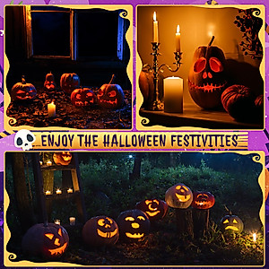 Pumpkin Carving Kit, Halloween Pumpkin Carving Tools, 31Pcs Stainless Steel Pumpkin Carver Set for Halloween Decoration Jack-O-Lanterns, Easy & Safe DIY Pumpkin Carving Stencils for Kids Adults