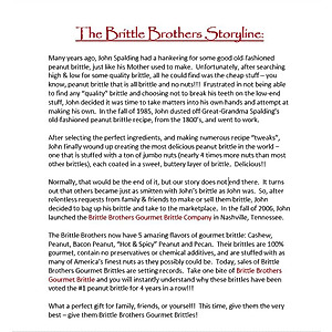 Brittle Brothers Peanut Brittle - 16 oz. Box : Voted #1-4x’s more Nuts - Gift Set Cashew Pecan Bacon Corporate Christmas Mother Father Chocolate