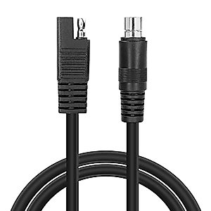 24V DC8mm to SAE Extension Cable DC 8.0mm x 2.0mm Male Plug to SAE Solar Adapter Connector Cable 14AWG for Car,Motorcycle,Solar Panel,Portable Generator,Solar Power Station Etc.