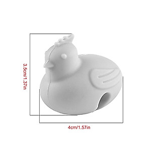 FGYZYP 3Pcs Cartoon Silicone Pot Lid Lifters, Cute Animal Heat Resistant Pot Lid Rack Holder Clips, Spill- Proof Steam Vent Stand for Soup Pots Saucepan Home Kitchen Tool Accessories (Random Color)