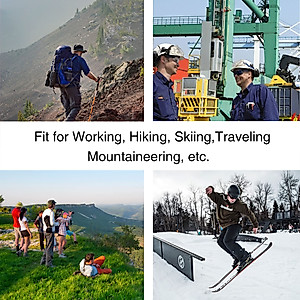 APTYID Men's Moisture Wicking Cushioned Crew Work Boot Socks, Size 9-12, Grey, 6 Pairs