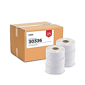 enKo (24 Rolls, 12000 Labels) Address & Shipping Labels 30336 (1" x 2-1/8) Compatible for Dymo LabelWriter