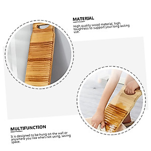 Healeved Washboard Clothes Wringer Washing Clothes Board Wash Board Hand Washing Family Laundry Wringer Naptha Underwear Tabla Clothing Diapers Washing Board Laundry Board Portable Wooden