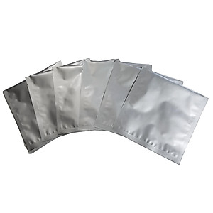 Mylar Bags - 5 Mil 8"x8" 1 Quart - Genuine Aluminum Foil-Lined Bag for Long Term Food or Grain Storage (100)
