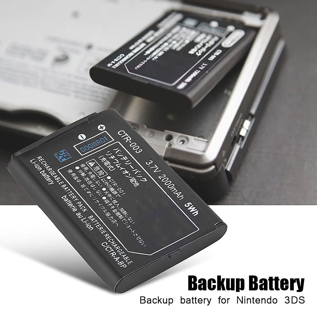 VBESTLIFE 2000mAh Battery Pack Replacement for 3DS, Rechargeable Lithium ion Battery Set with Screwdriver Replacement for 3DS