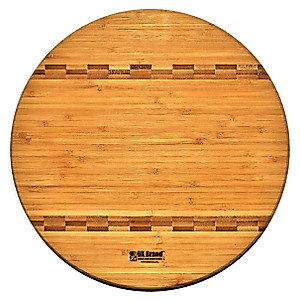 Grammy Gift - Bamboo Butcher Block Inlay Engraved Cutting Board - Grammy’s Kitchen Sweet Treats & Sweet Memories - Design Decor Birthday Mothers Day Christmas Best Grandma Ever GK Grand (11.75 Round)