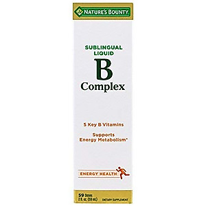 Nature's Bounty Vitamin B Complex Sublingual Liquid 2 oz