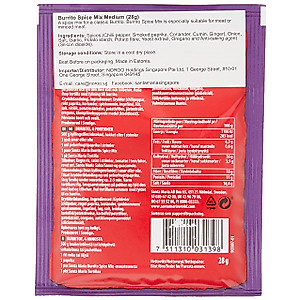 Santa Maria Burrito Seasoning Spice Mix - Mexican Seasoning for Beef Buritto, Chicken Buritto, Vegan Buritto, Breakfast Buritto - 0.98 Oz