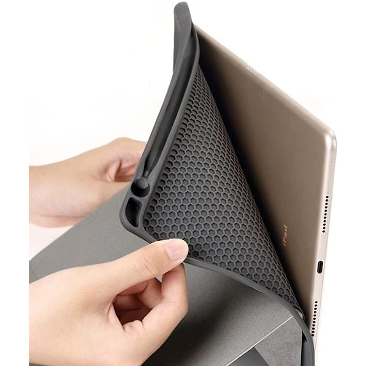 Wugao Wugao Compatible with iPad Air 5th Generation Case 2022/iPad Air Case 4th Generation 2020 10.9 Inch with Pencil Holder,Animals Wolf A043 Auto Wake/Sleep Cover