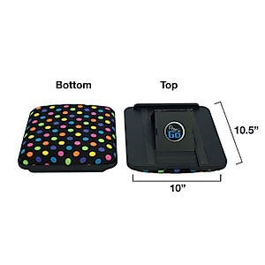 Padded Spaces Prop 'n Go Slim - Adjustable Bed Holder & Lap Stand for iPad, iPad Mini, Tablets and eReaders with Multi Angle Control (Polka Dots)