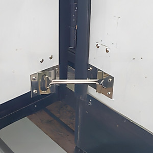 zqgsm 2 Set T Style Galvanized Iron Entry Door Catch Latch Holder RV Camper Trailer Cargo 6 inch