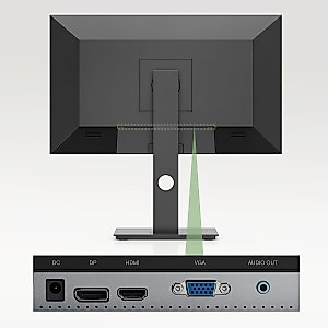 New Mobile Pixels 23.8'' Computer Monitor, 75Hz FHD1080P IPS Monitors with VESA Mounting, Rotatable, Height/Tilt Adjustment for Ergonomic Viewing, Frameless, Anti-Glare, Gaming Monitor with FreeSync
