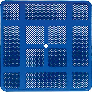 Global Industrial 46" Perforated Square Picnic Table, Blue