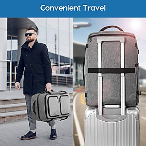 Travel Backpack for Men 40L Carry On Backpack, Luggage Backpack Anti-Theft Business Large Weekender Backpack Suitcase Backpack for 17 Inch Laptop with Handle and Shoulder Strap