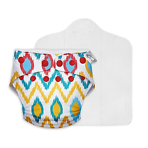 SuperBottoms New UNO Freesize Cloth Diaper, Cloth Diaper for Babies 0 to 3 Years, Washable & Reusable Cloth Diaper, Comes with Cloth Diaper Insert, 1 Diaper and 1 Organic Cotton Soaker