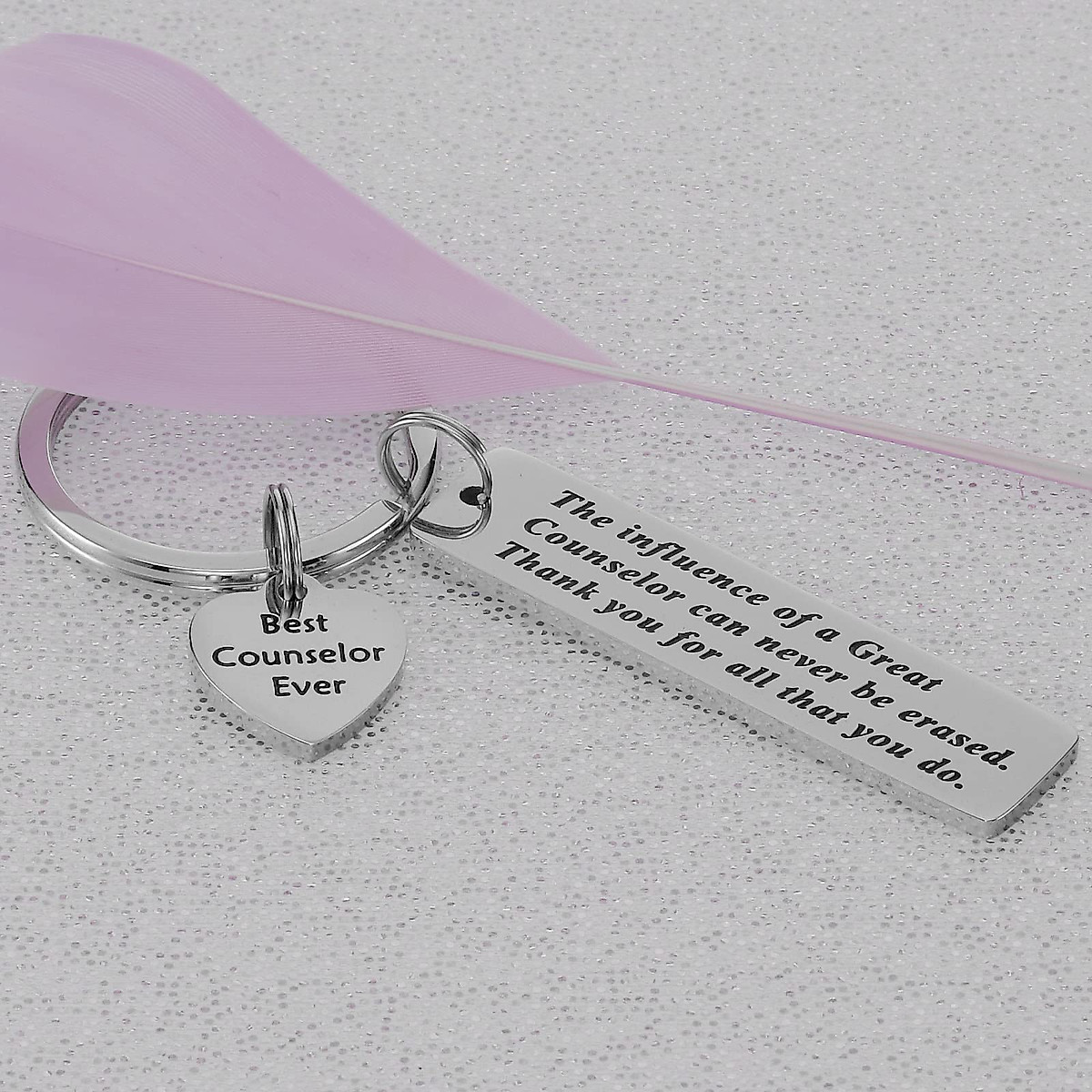 Kivosliviz Mental Health Counselor Gifts Keychain Gift for Counselor Key Chain School Counselor Keychain