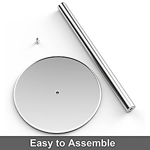 Silver Paper Towel Holder Free-Standing Kitchen Roll Holder, Premium Stainless Steel Kitchen Paper Holder for Kitchen Rolls Organizer, Classic Fashion Kitchen Roll Dispenser